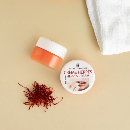 Crème contre l’herpès au safran et à l'hibiscus, Planet Product